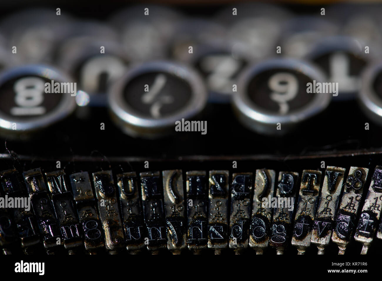 Old 50s typewriter Stock Photo - Alamy