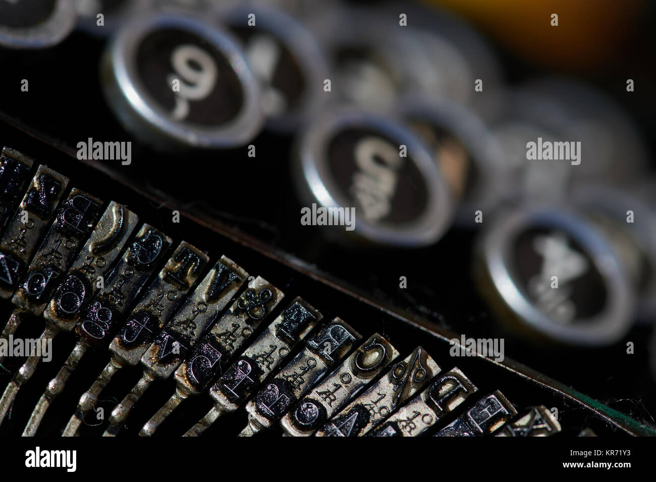 Old 50s typewriter Stock Photo - Alamy