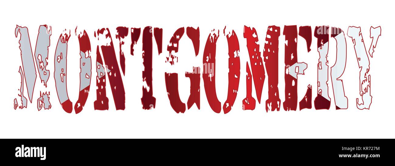 The flag of the United States stae Alabama with state capitol name ...