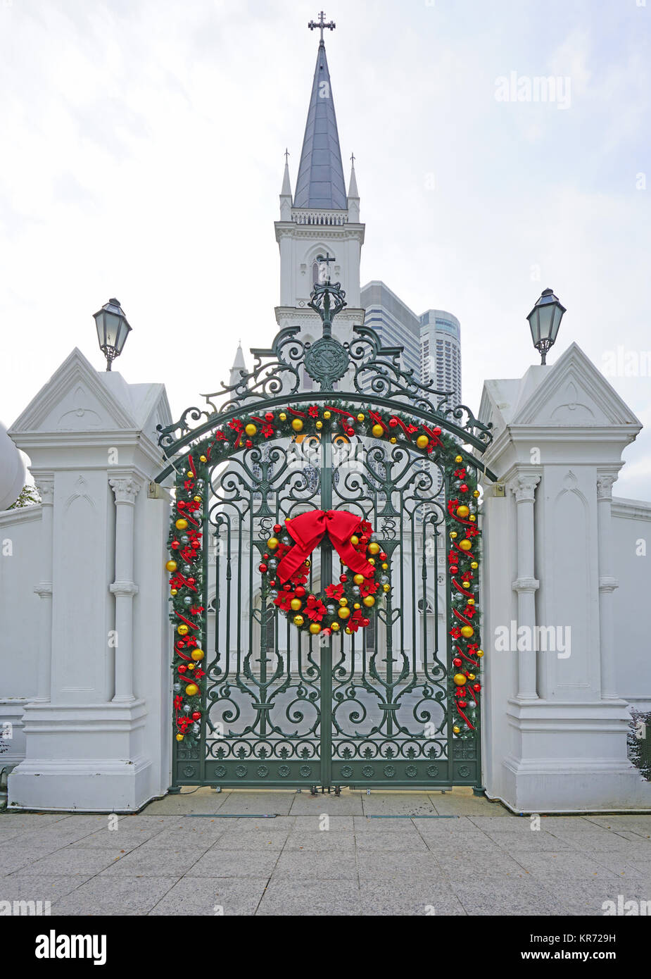View of CHIJMES, a historic building complex around a landmark colonial ...