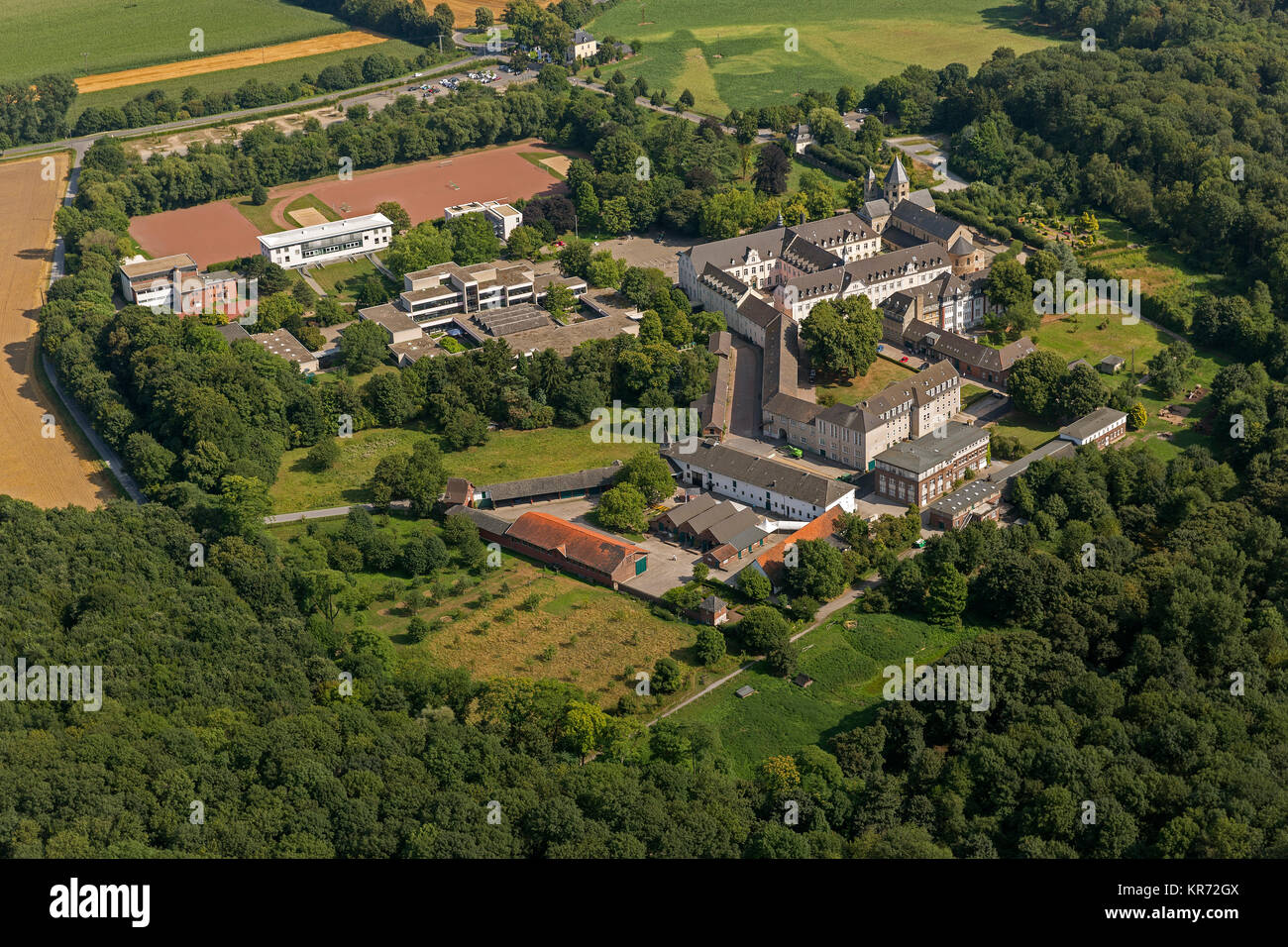 Dormagen Knechtsteden, Monastery Knechtsteden with basilica and ... Dormagen Knechtsteden, Monastery Knechtsteden with basilica and ...