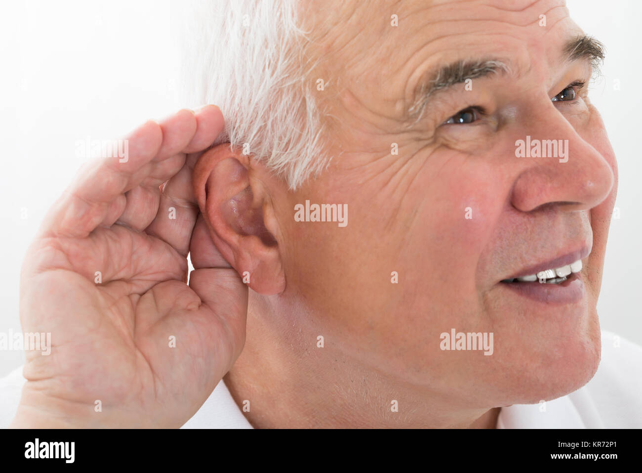 Senior Man Trying To Hear Stock Photo - Alamy Senior Man Trying To Hear Stock Photo - Alamy