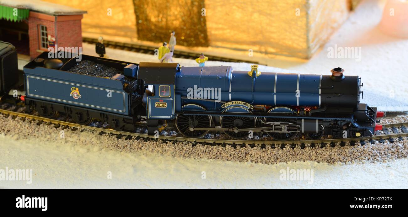 KIng Henry III model train Stock Photo - Alamy