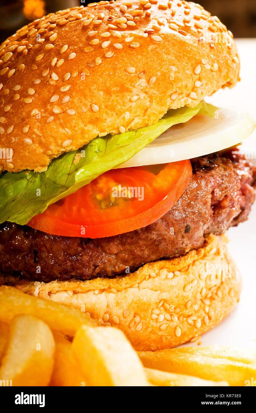 classic hamburger sandwich Stock Photo - Alamy
