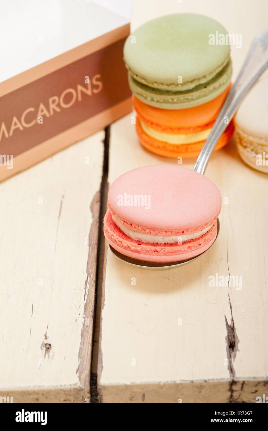 Colorful French macaroons Stock Photo - Alamy