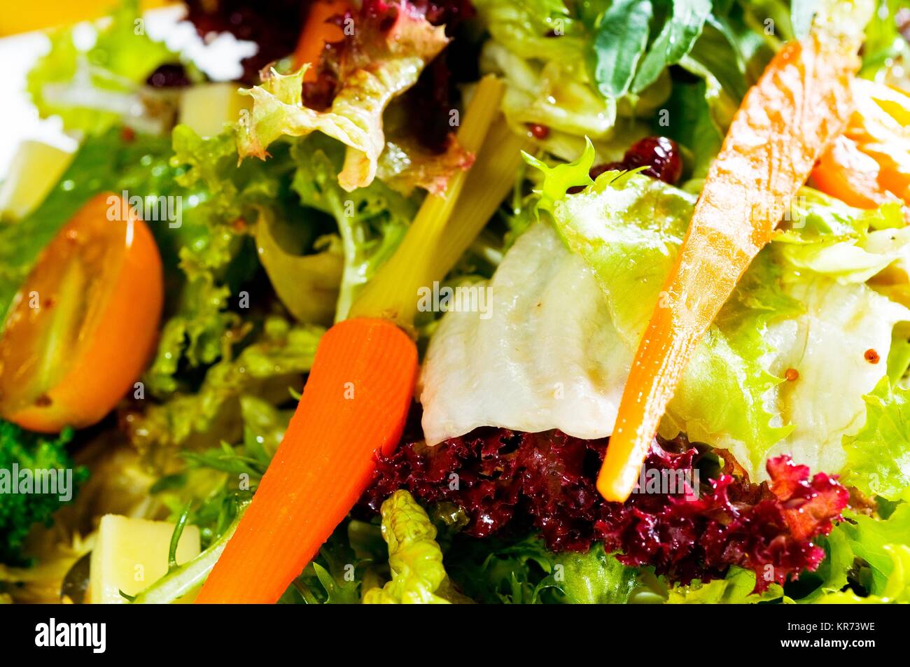 fresh mixed salad Stock Photo - Alamy