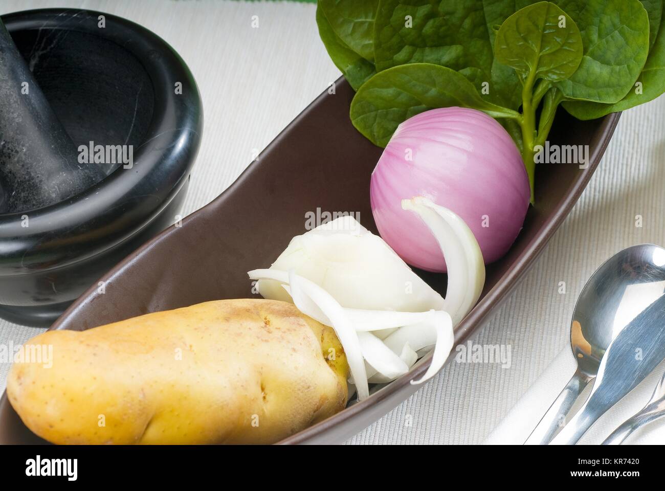 fresh vegetables and spice Stock Photo - Alamy