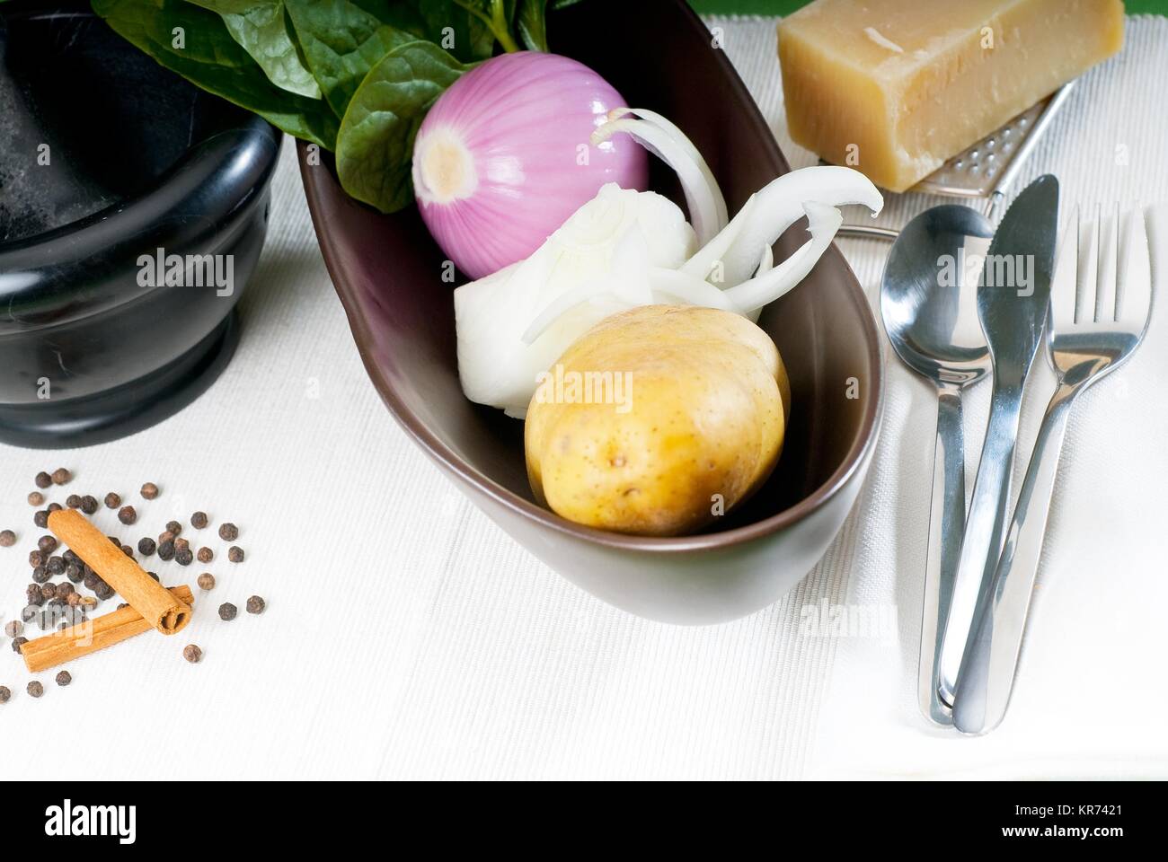 fresh vegetables and spice Stock Photo - Alamy