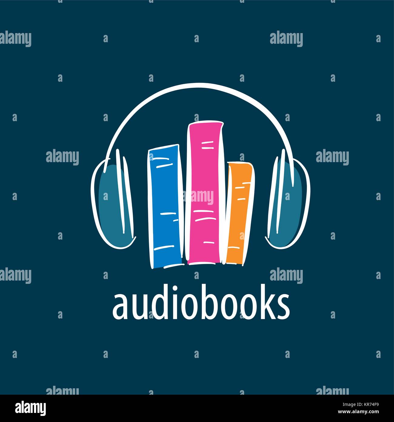 Audiobook. Vector logo template Stock Vector Image & Art - Alamy