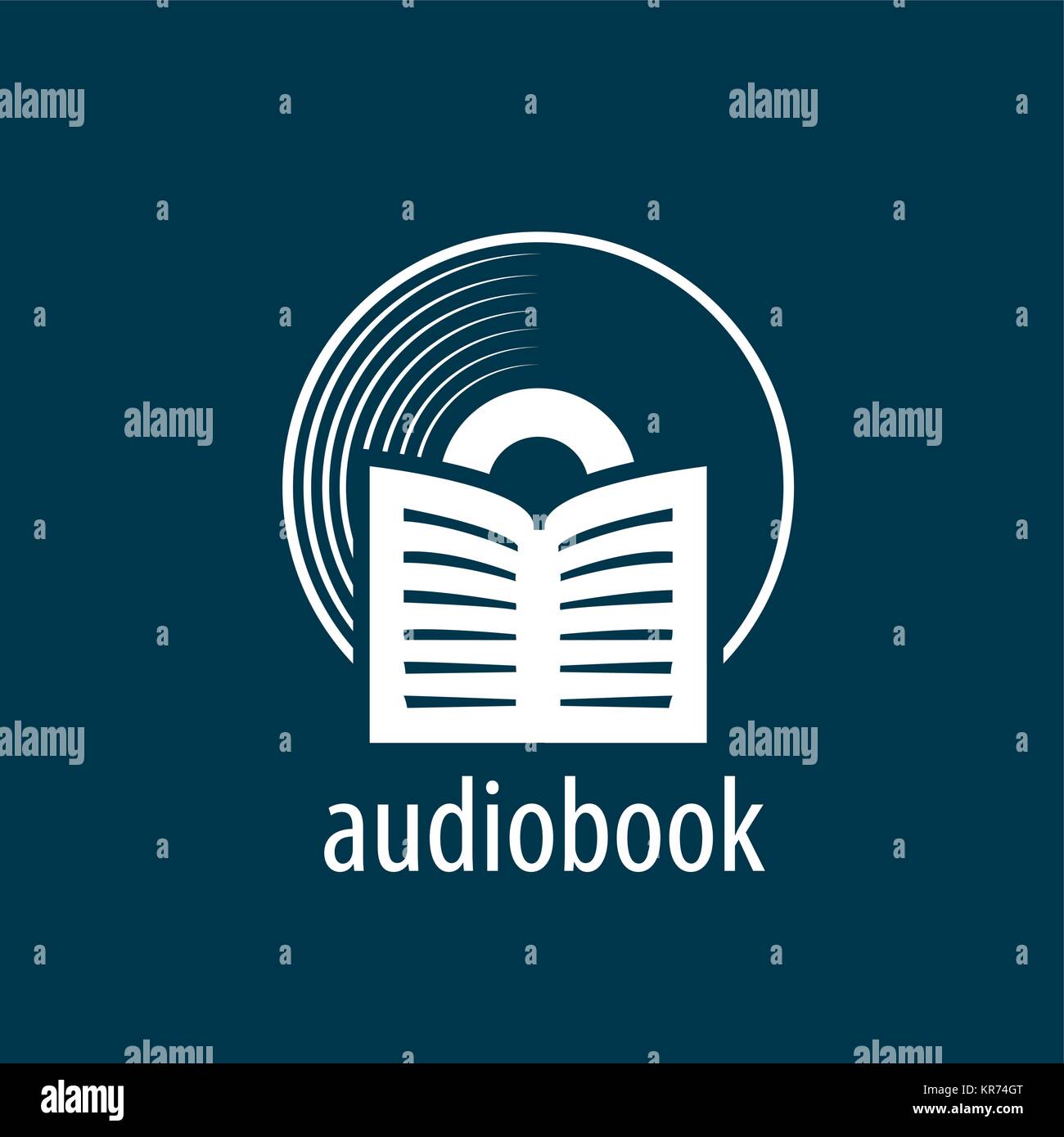 Audiobook. Vector logo template Stock Vector Image & Art - Alamy
