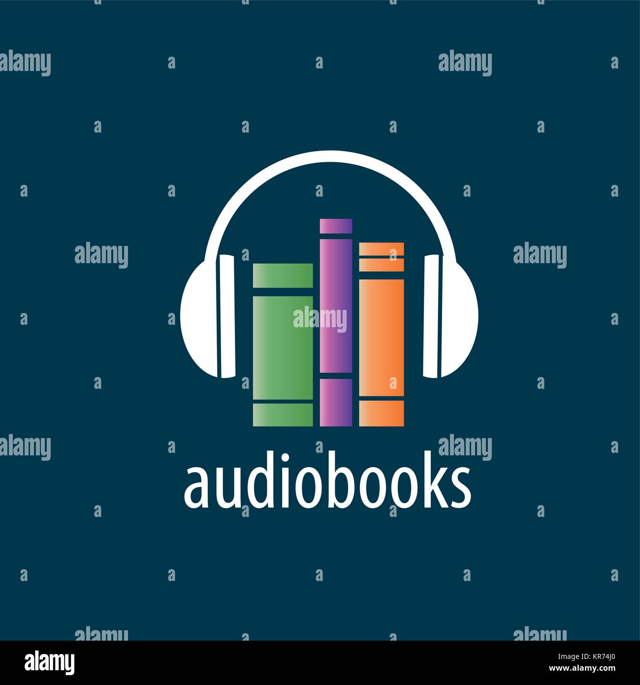 Audiobook. Vector logo template Stock Vector Image & Art - Alamy
