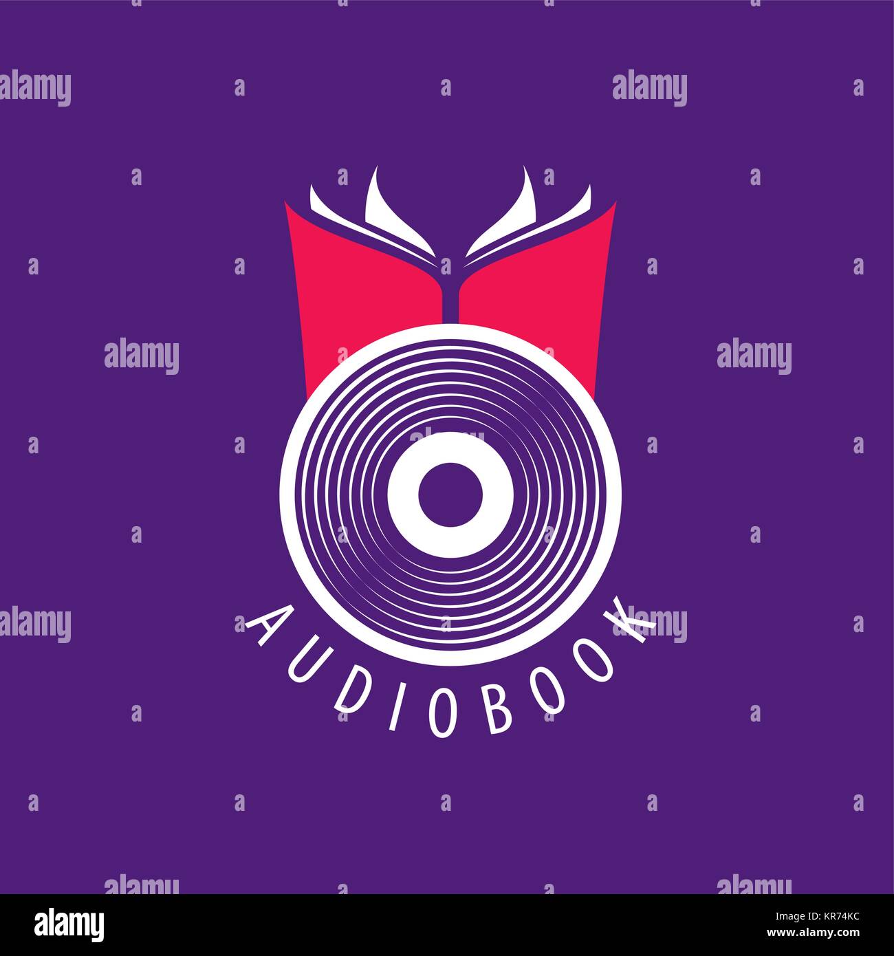 Audiobook. Vector logo template Stock Vector Image & Art - Alamy