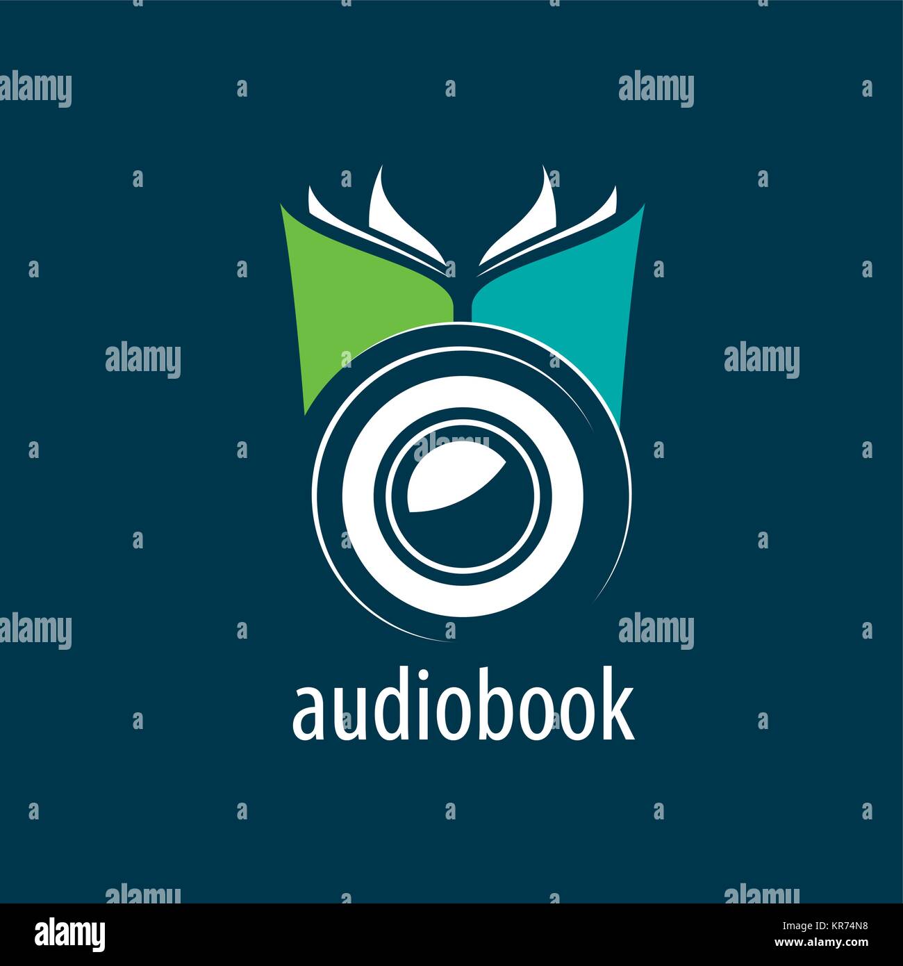 Audiobook. Vector logo template Stock Vector Image & Art - Alamy