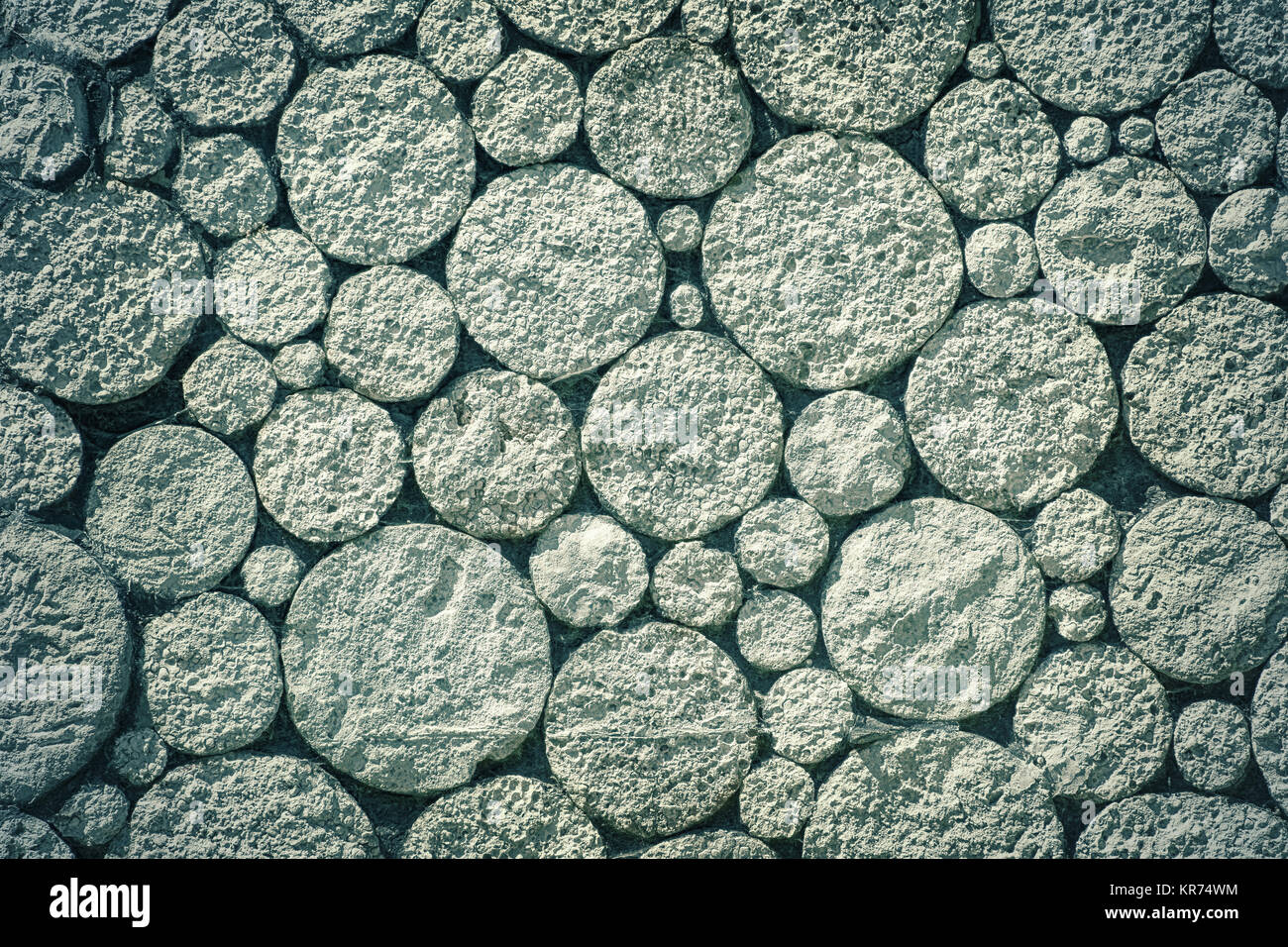 Background of Round Blocks Stock Photo - Alamy