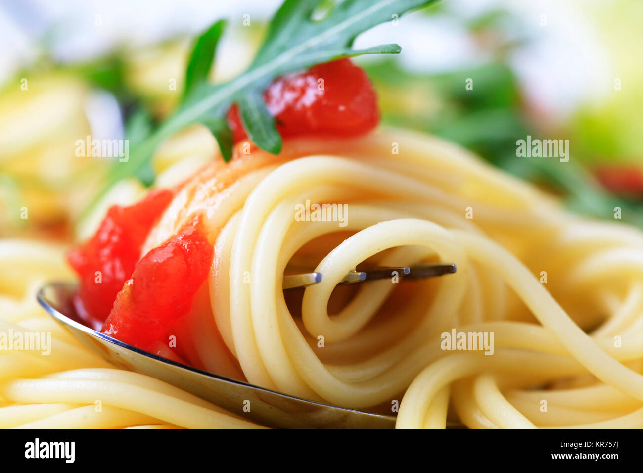 Detail of cooked spaghetti Stock Photo - Alamy