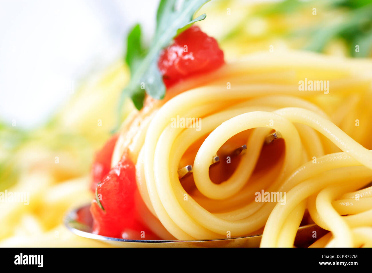 Detail of cooked spaghetti Stock Photo - Alamy
