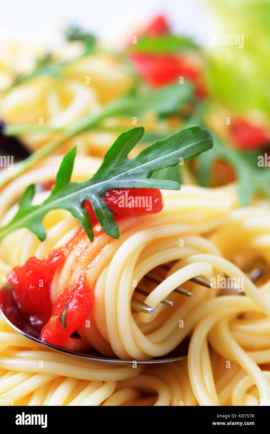 Detail of cooked spaghetti Stock Photo - Alamy