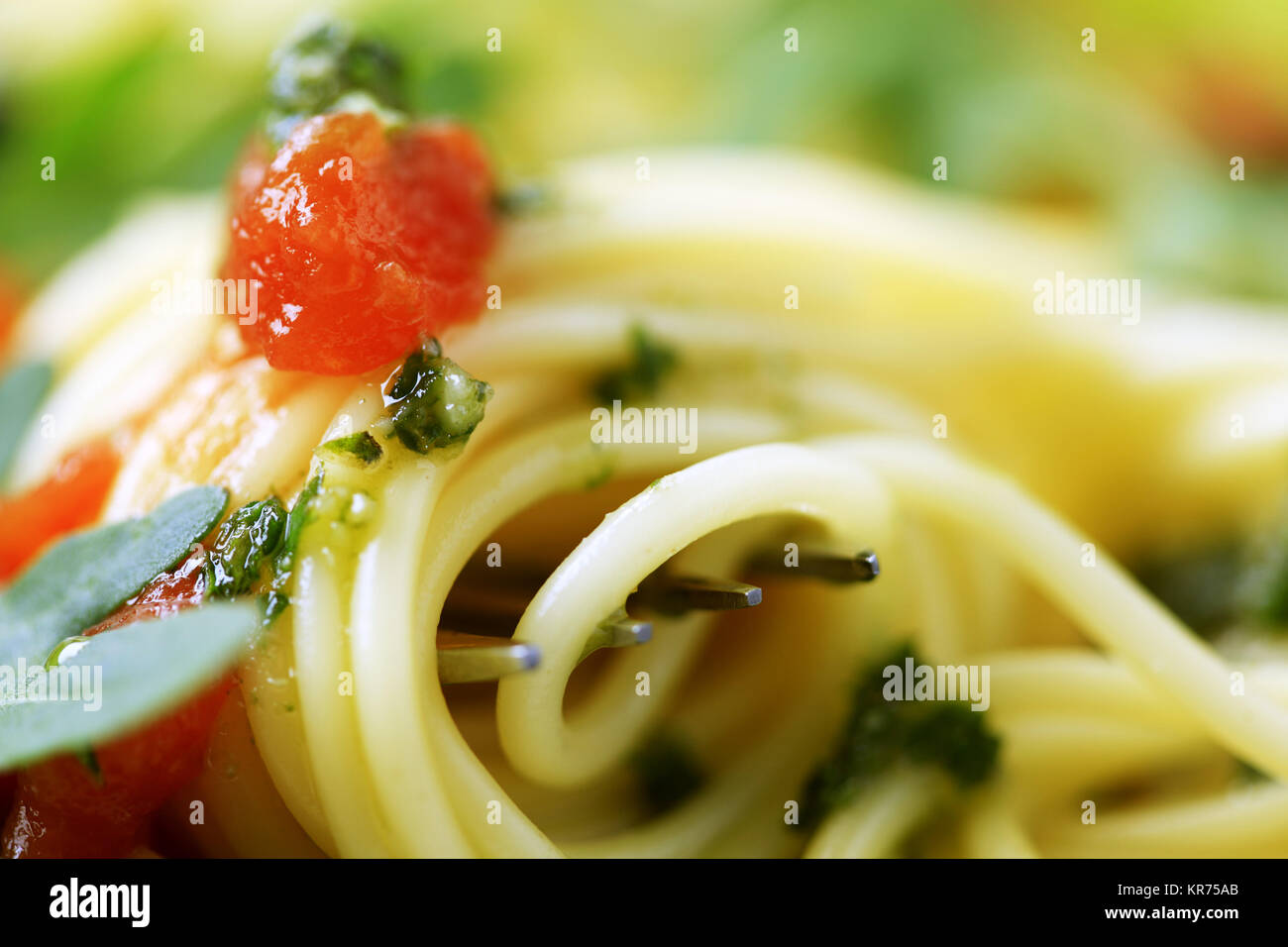 Detail of cooked spaghetti Stock Photo - Alamy