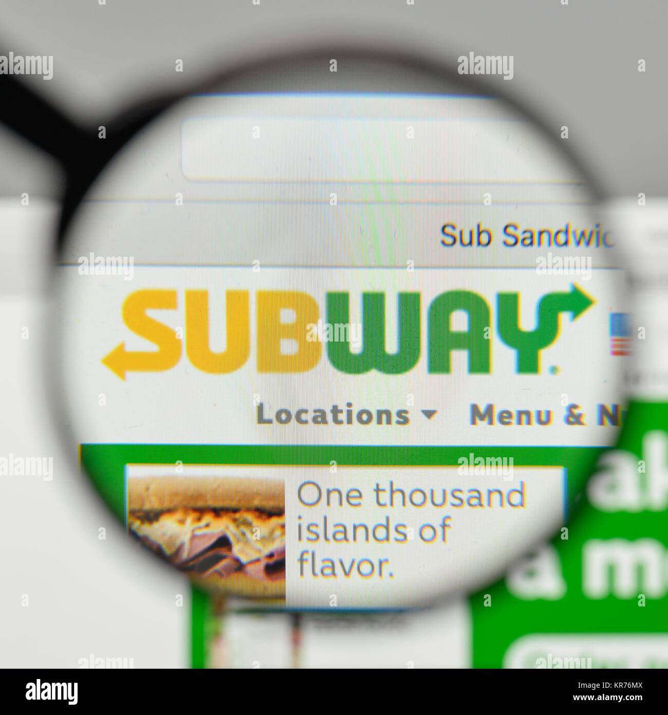Subway website hi-res stock photography and images - Alamy