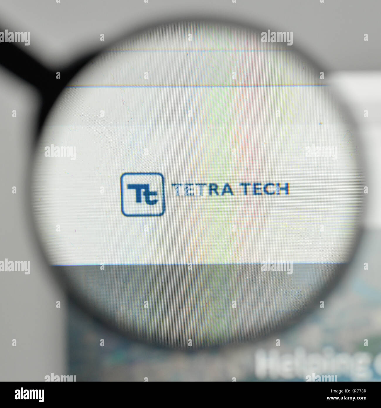 Milan, Italy - November 1, 2017: Tetra Tech logo on the website ...
