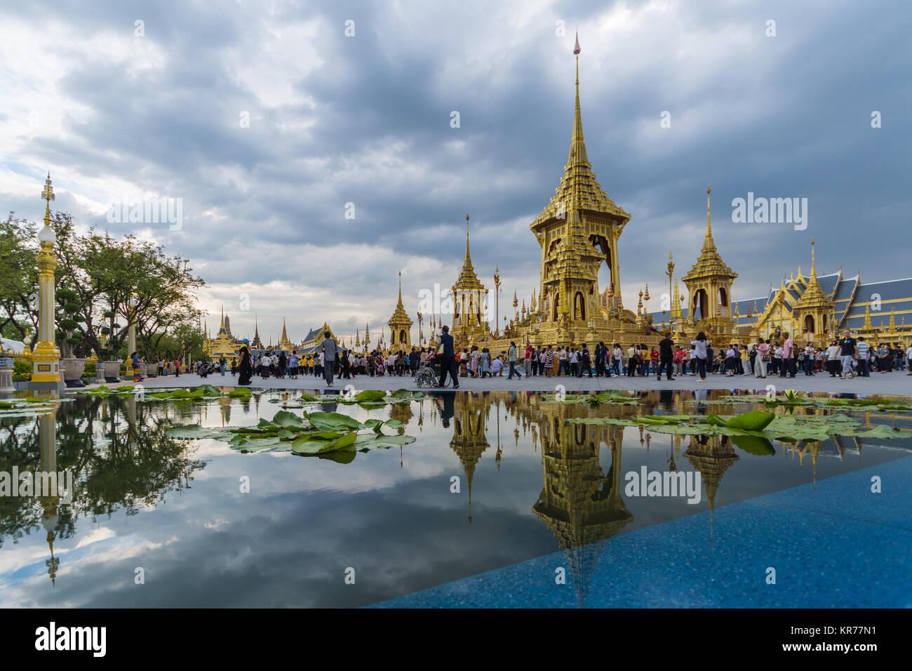 Bangkok, Thailand - December 4, 2017: Exhibition of King Rama IX Royal ...