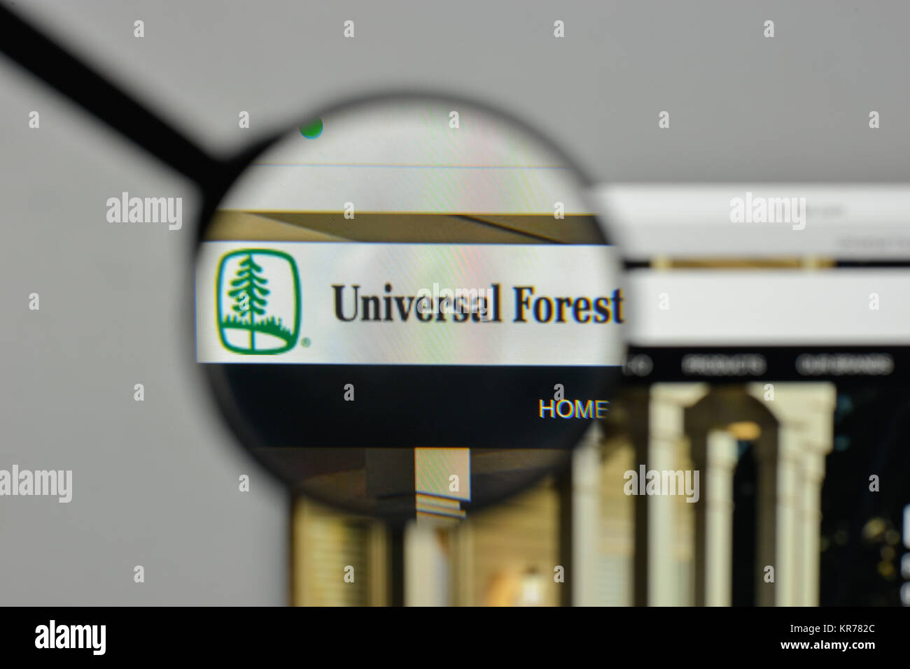 Milan, Italy - November 1, 2017: Universal Forest Products logo on the website homepage Stock ...