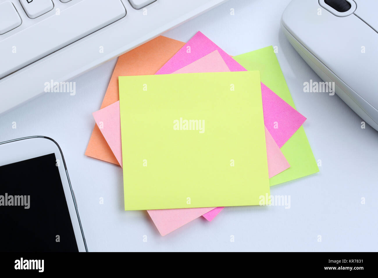 empty memo note note copy space copyspace message business concept desk ...