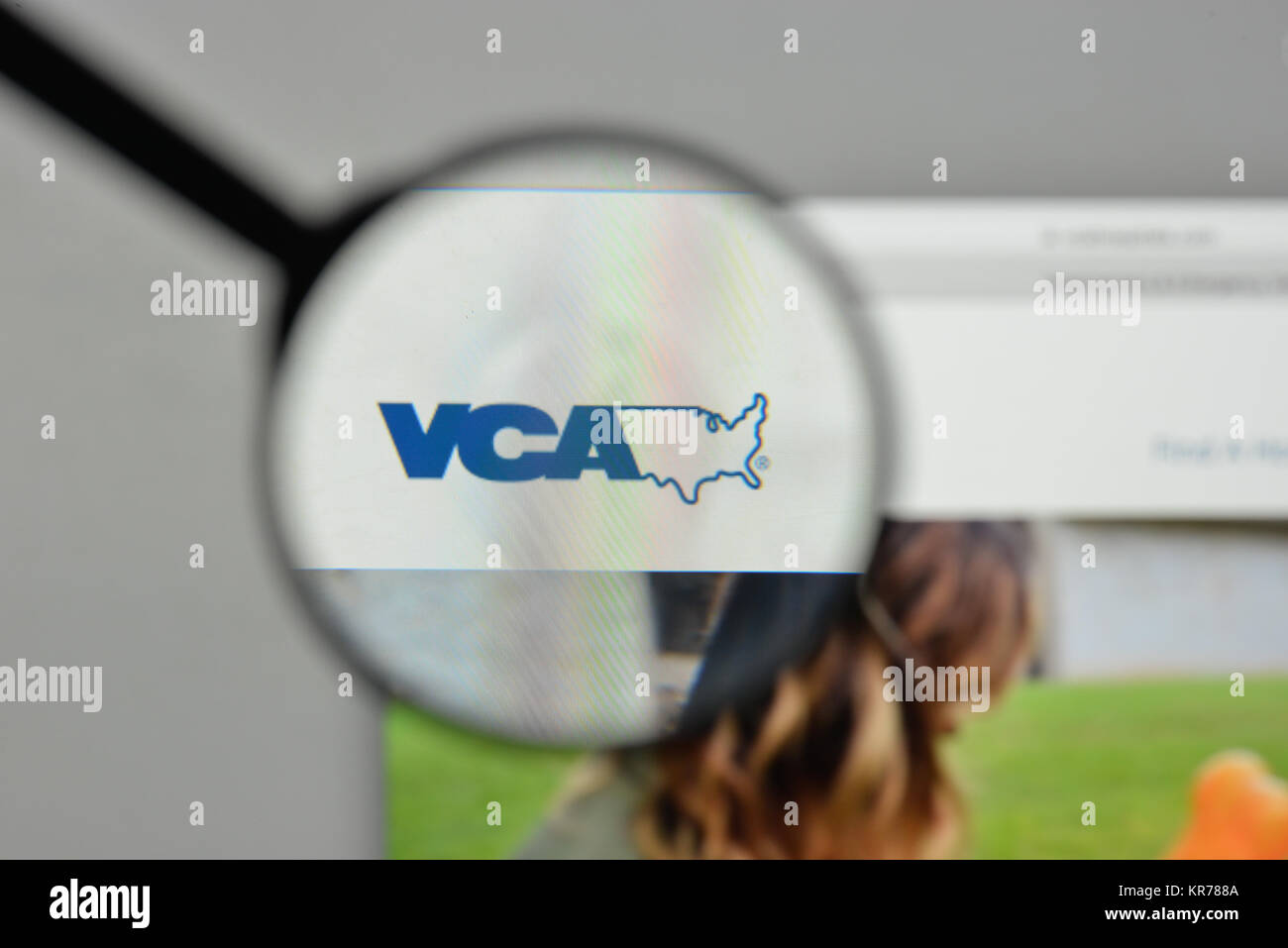 Milan, Italy - November 1, 2017: VCA logo on the website homepage Stock ...