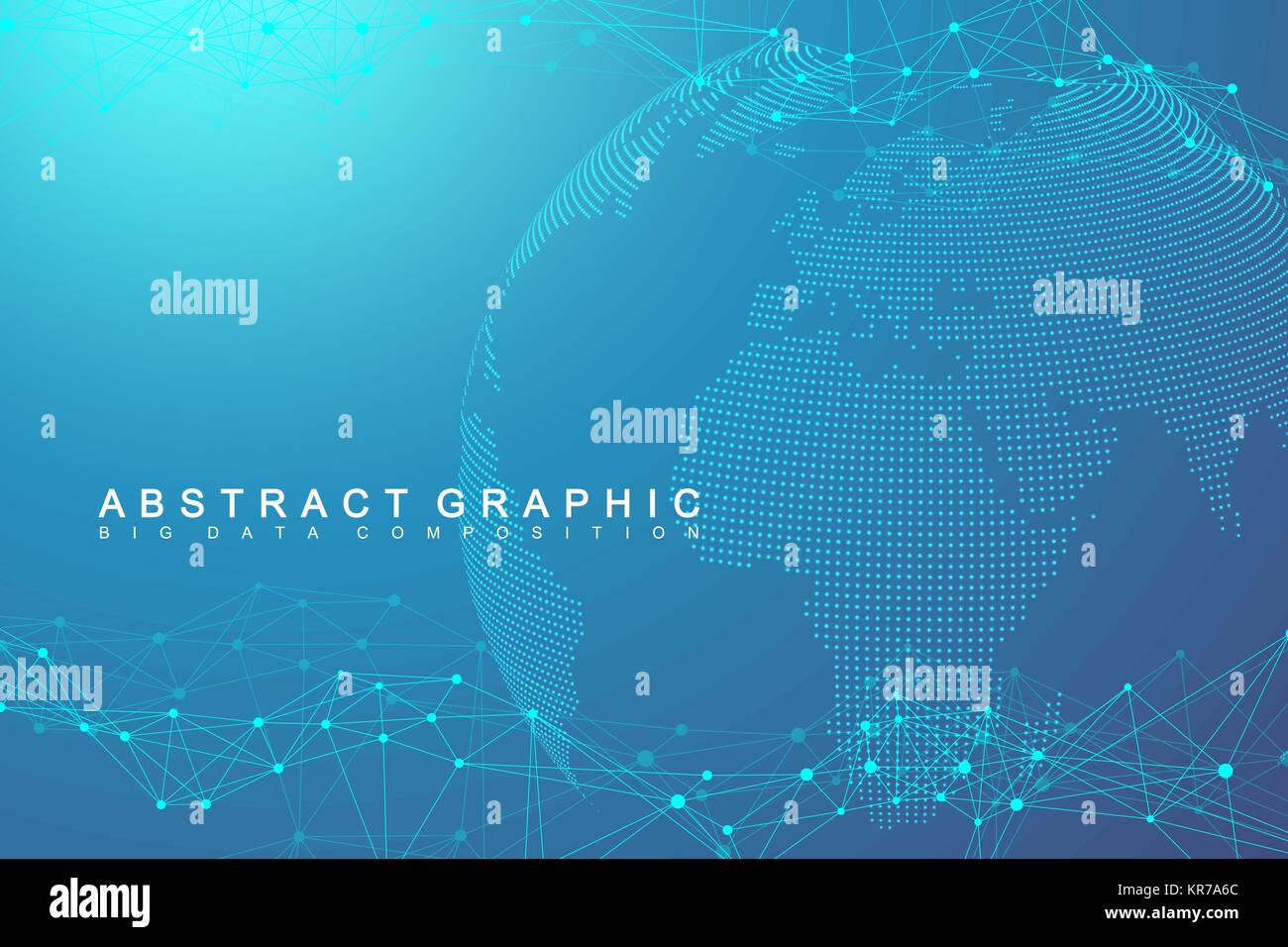 Big data complex world globe. Graphic abstract background communication ...