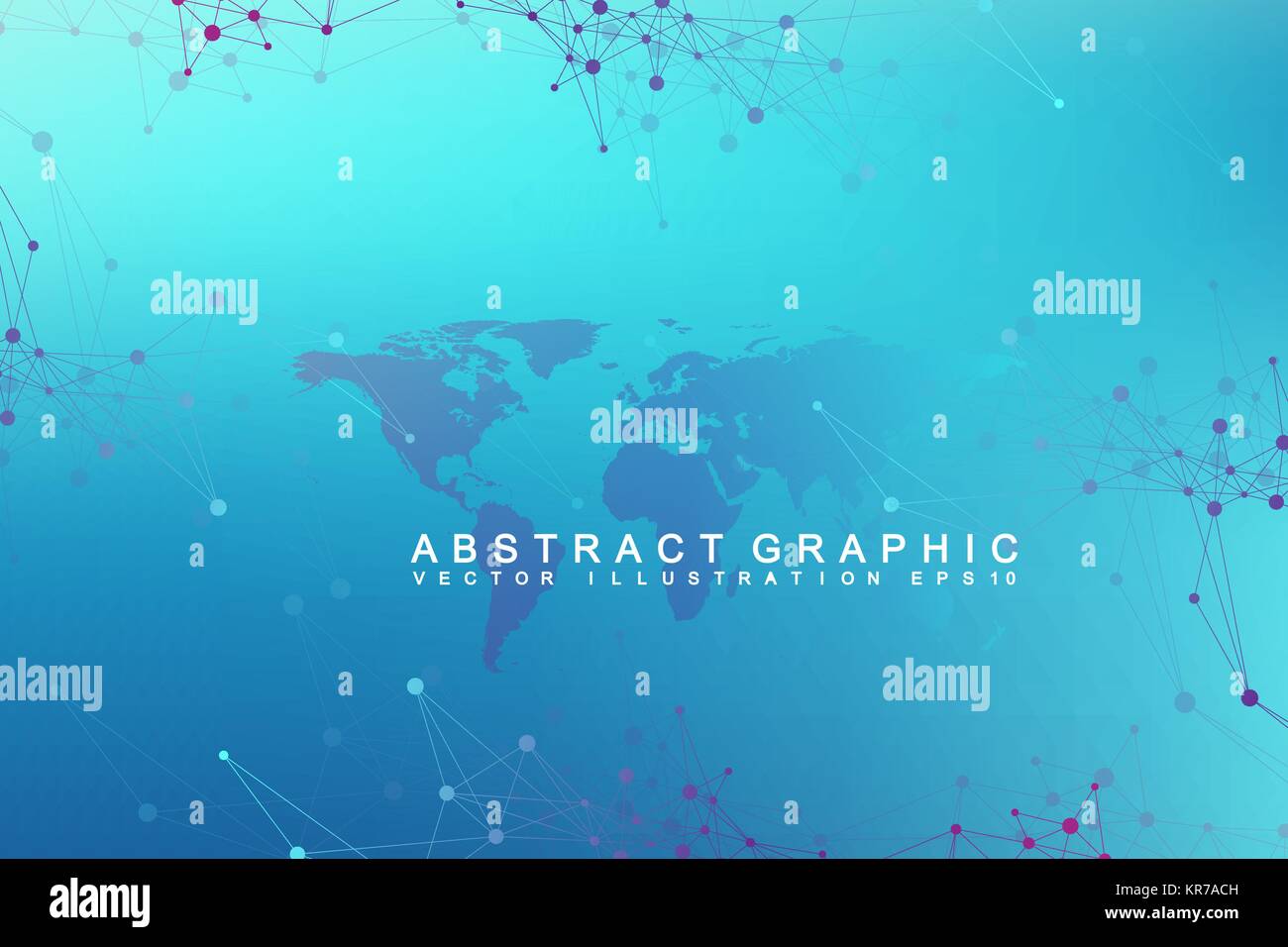 Political World Map with global technology networking concept. Digital ...