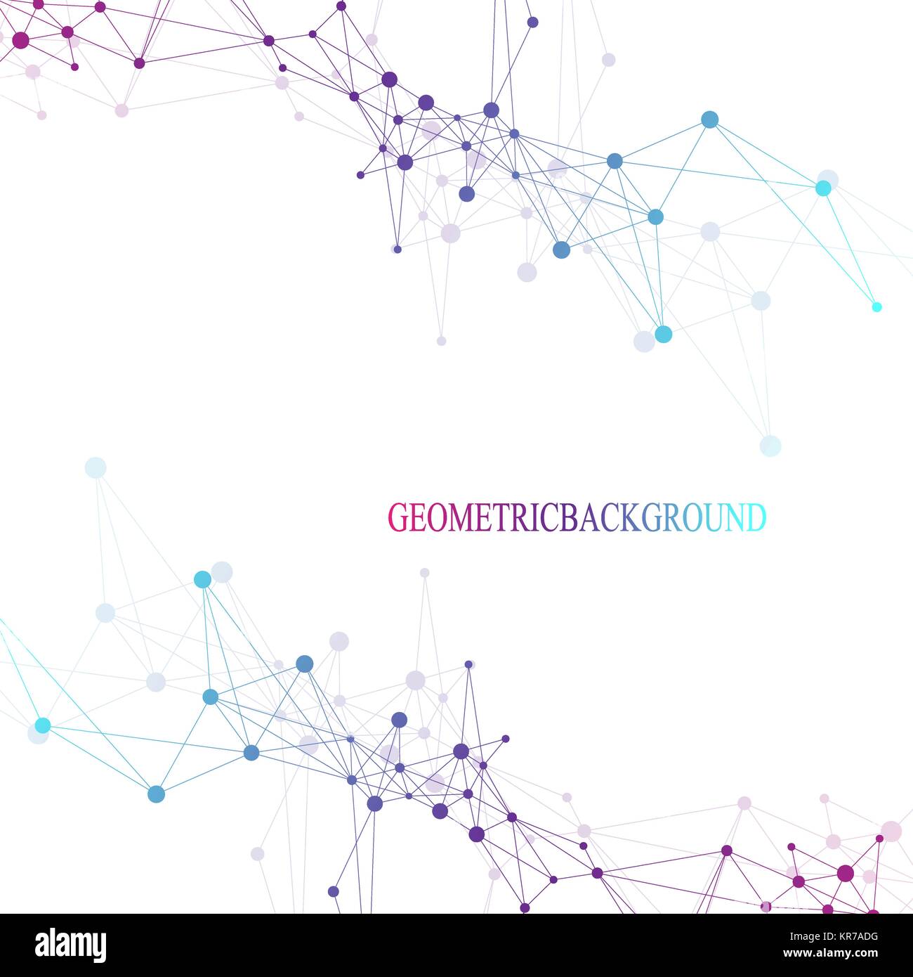 Futuristic background communication, globalization. Lines and dots ...