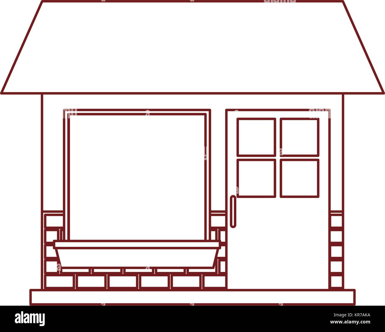 One family house in Stock Vector Images - Alamy