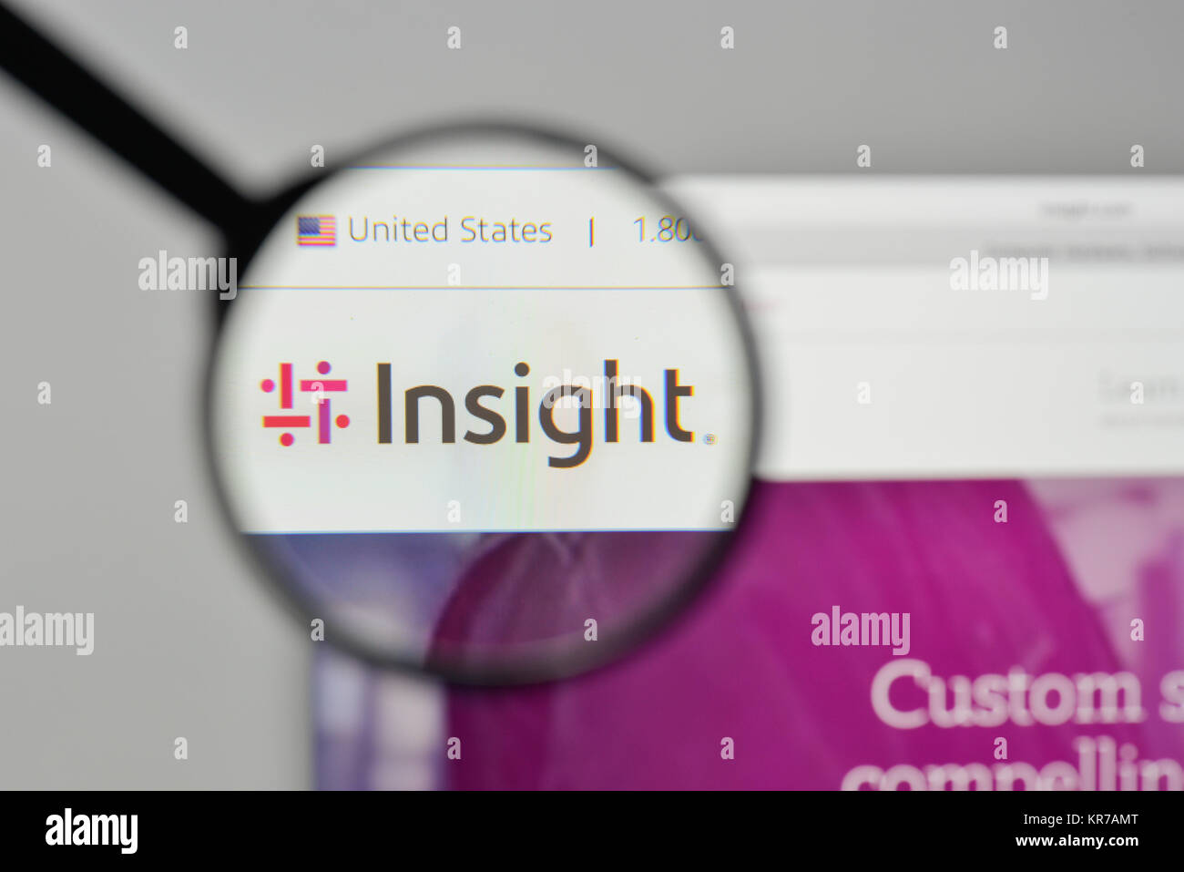 Milan, Italy - November 1, 2017: Insight Enterprises logo on the ...