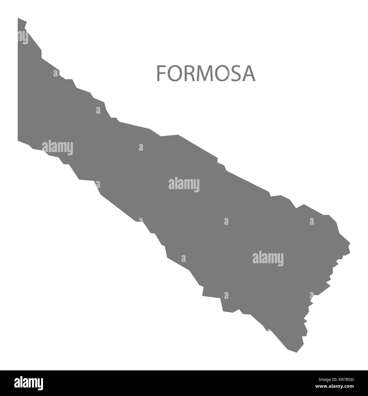 Formosa Argentina Map grey Stock Photo - Alamy