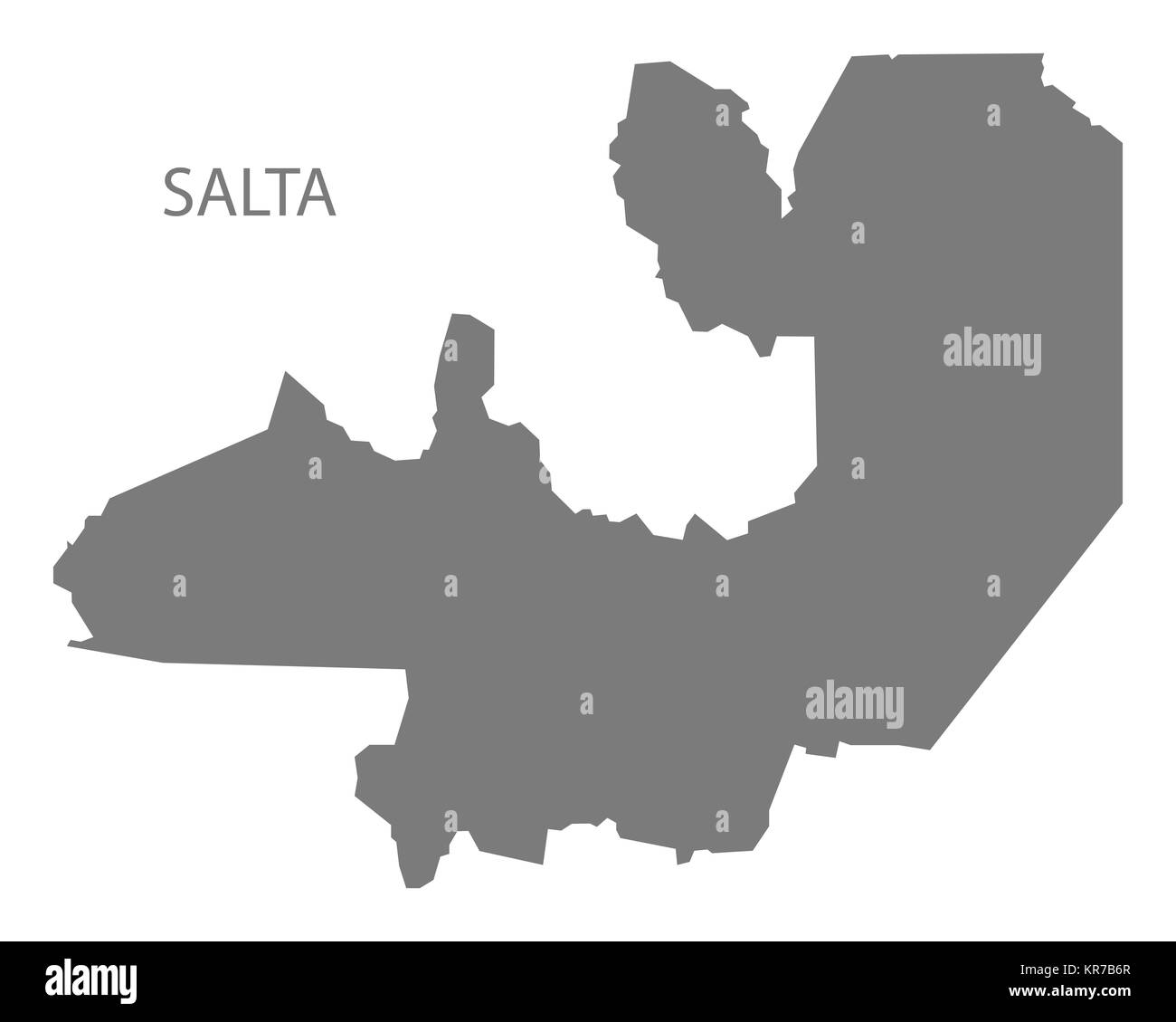 Salta Argentina Map grey Stock Photo - Alamy