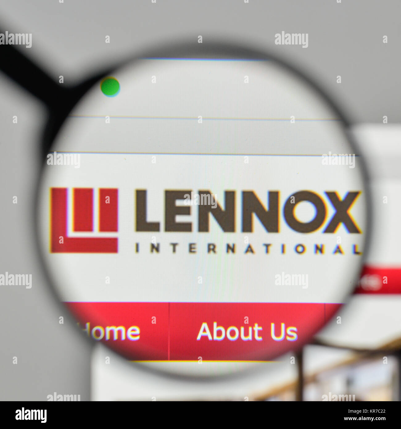 Milan, Italy - November 1, 2017: Lennox International logo on the ...