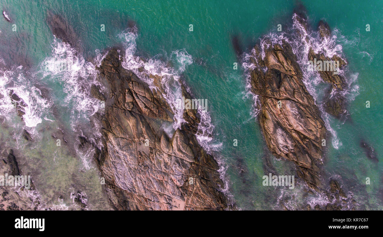 Aerial view rough sea waves hi-res stock photography and images - Alamy