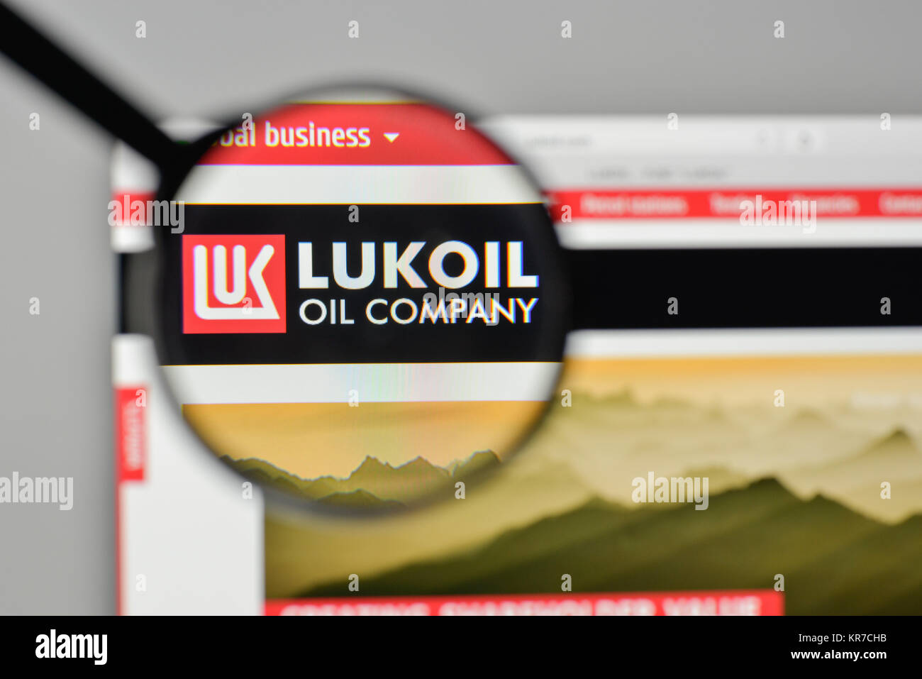 Lukoil logo hi-res stock photography and images - Alamy
