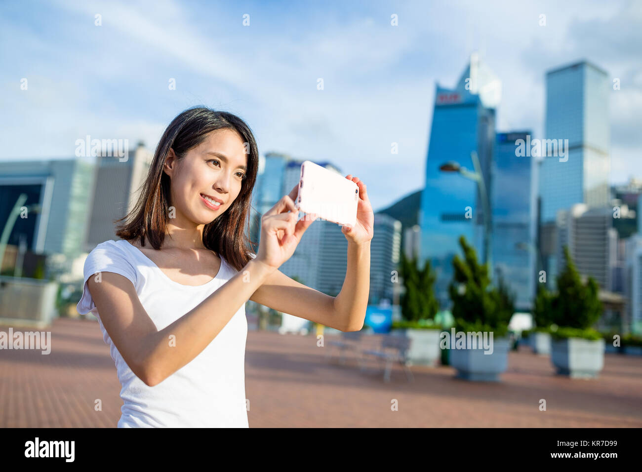 Woman use of mobile phone Stock Photo - Alamy