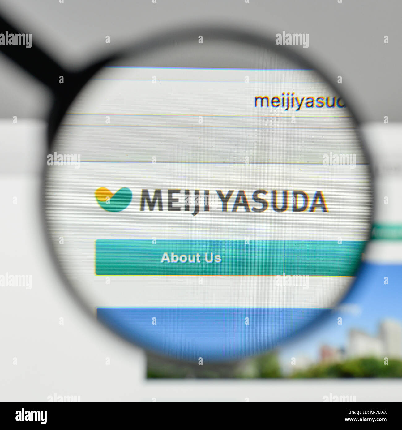 Milan, Italy - November 1, 2017: Meiji Yasuda Life Insurance logo on ...