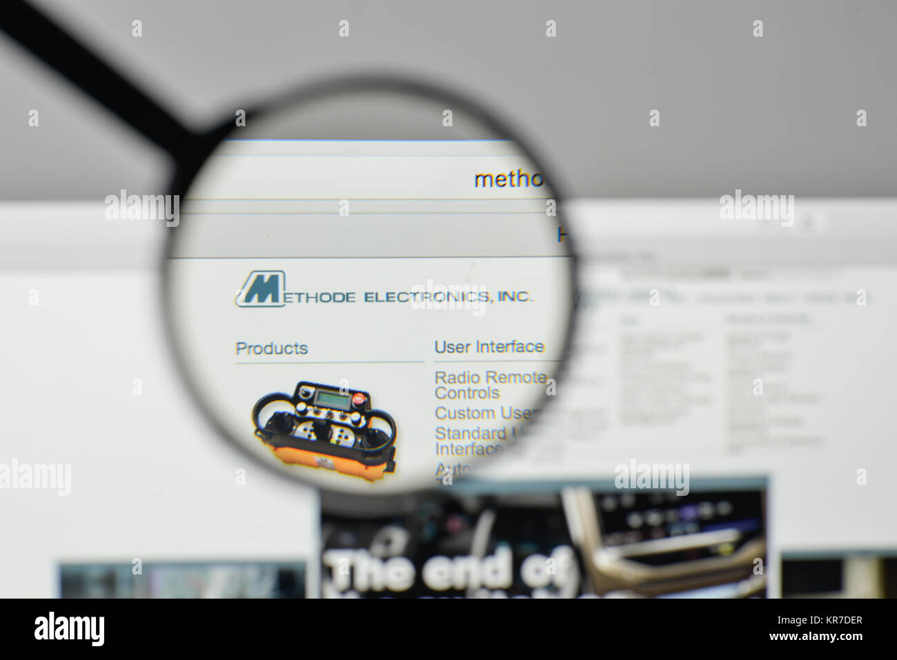 Milan, Italy - November 1, 2017: Methode Electronics logo on the ...