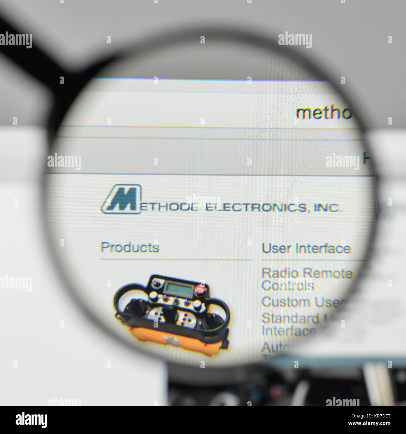 Milan, Italy - November 1, 2017: Methode Electronics logo on the ...