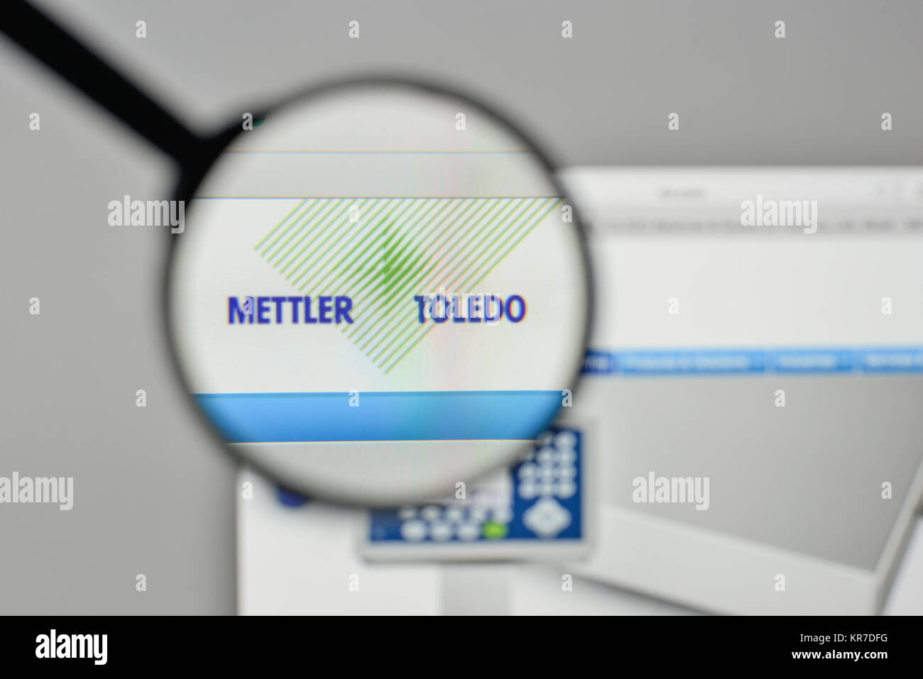 Milan, Italy - November 1, 2017: Mettler Toledo International logo on ...