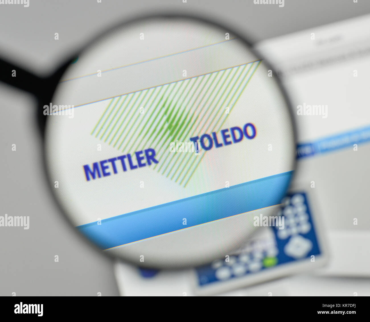 Milan, Italy - November 1, 2017: Mettler Toledo International logo on ...