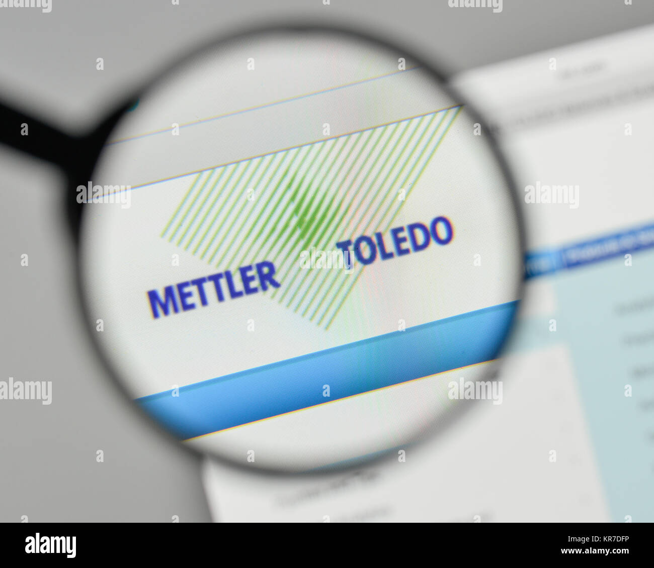 Milan, Italy - November 1, 2017: Mettler Toledo International logo on ...