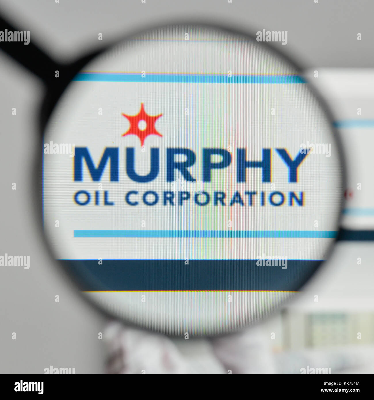 Milan, Italy - November 1, 2017: Murphy Oil logo on the website ...