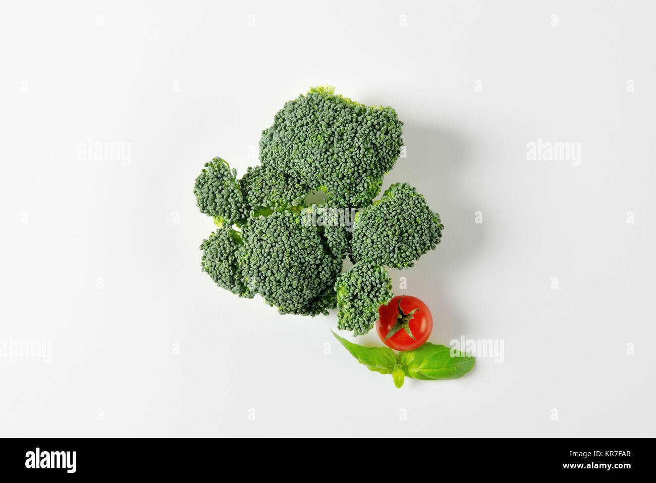 Fresh head of broccoli Stock Photo - Alamy