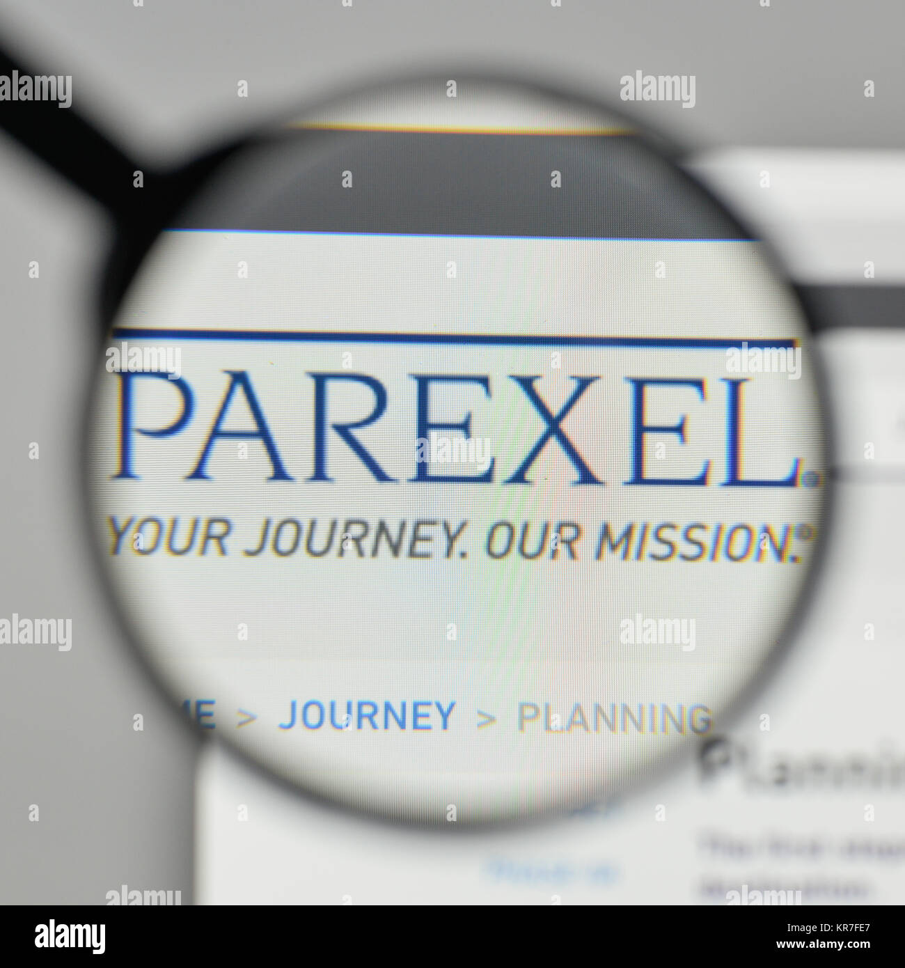 Milan, Italy - November 1, 2017: Parexel International logo on the ...