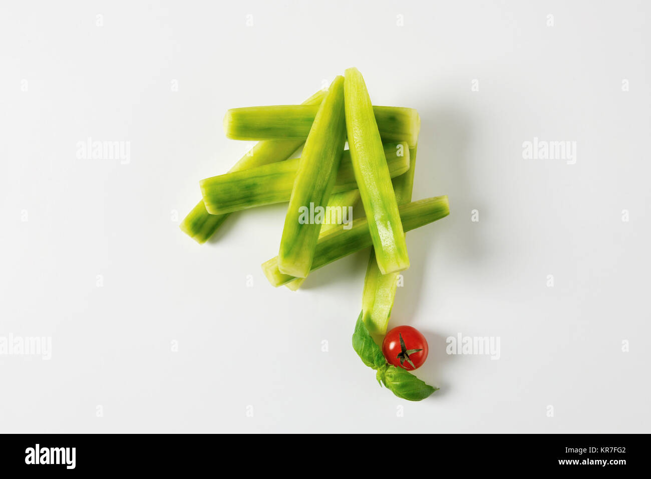 Fresh cucumber sticks Stock Photo - Alamy