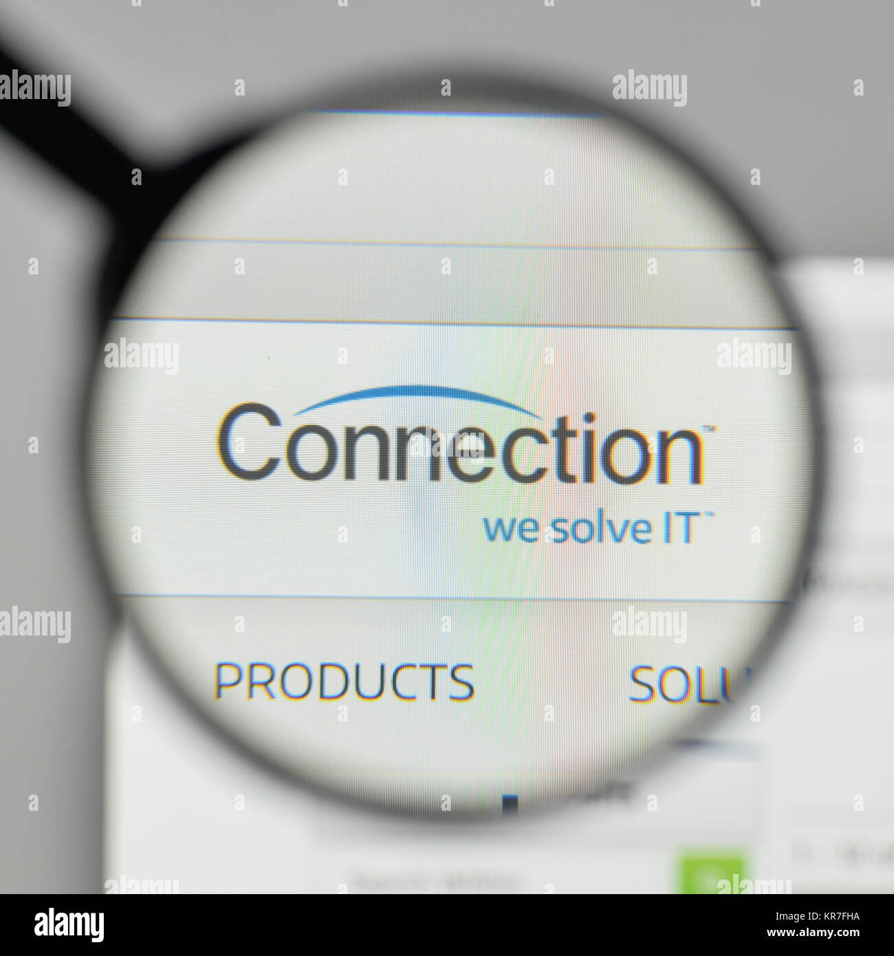 Milan, Italy - November 1, 2017: PC Connection logo on the website ...